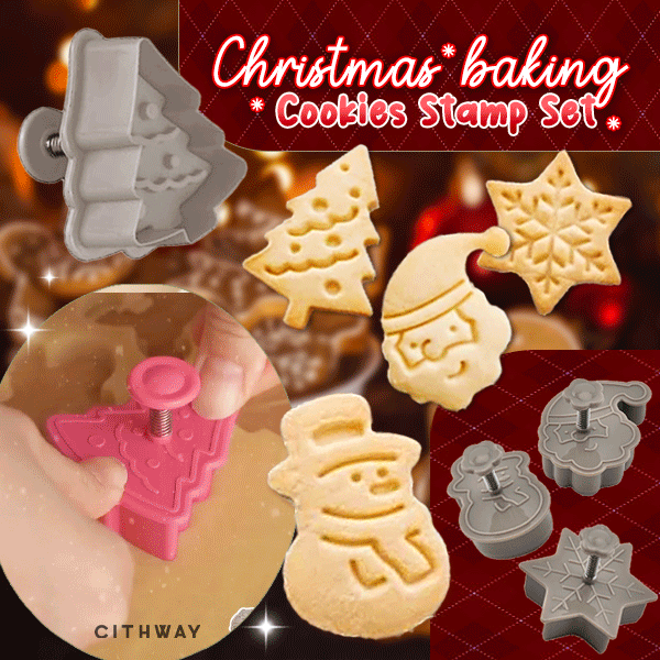 Cithway™️ Christmas Baking Spring Cookies Stamp Set (4pcs) – Desihope