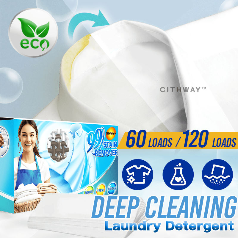 Cithway™ Deep-Cleaning Laundry Detergent Eco Sheets – Desihope