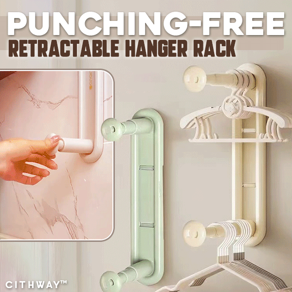 Cithway™ Punching-free Retractable Hanger Rack – Desihope