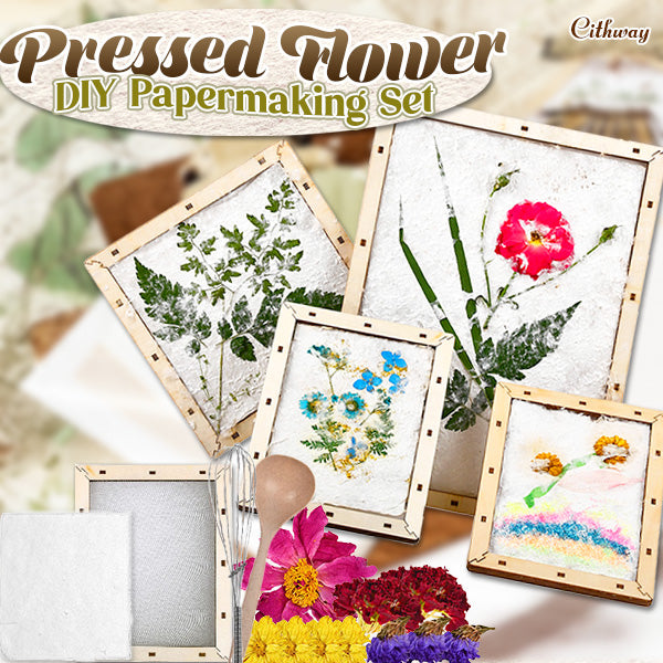 Cithway™ Pressed Flower DIY Papermaking Set – Desihope